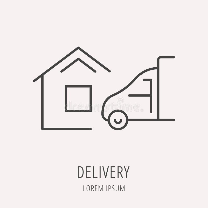 Vector Logo Template Delivery Simple Stock de ilustración - Ilustración ...