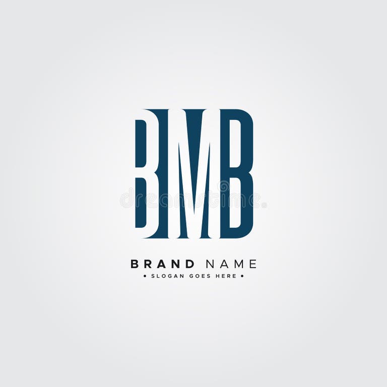 Vector Logo Template for Initials BMB - Simple Alphabet Letters Logo ...