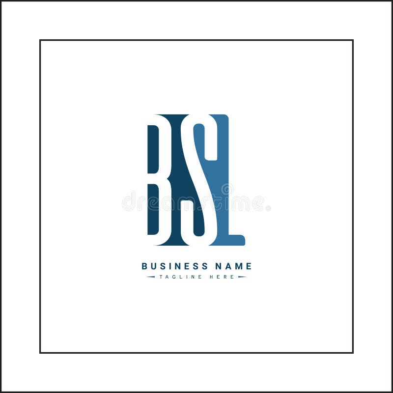 Initial Letter BSL Logo - Simple Business Logo for Alphabet B, S and L ...