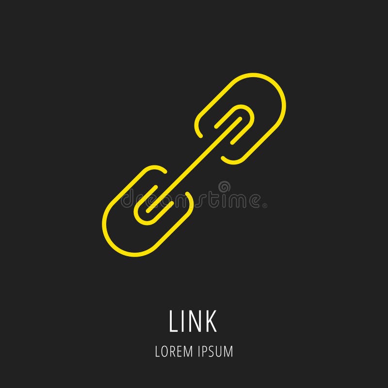 Vector Logo Template Link Simple Stock de ilustración - Ilustración de ...