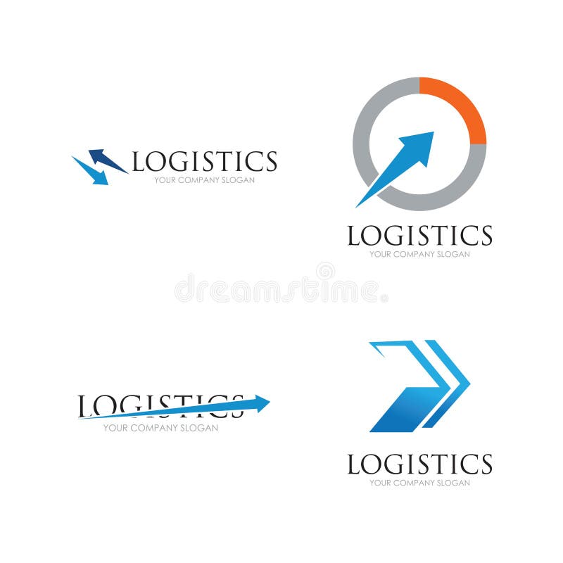 Vector Logo Template for Logistics and Delivery Company Stock Vector ...