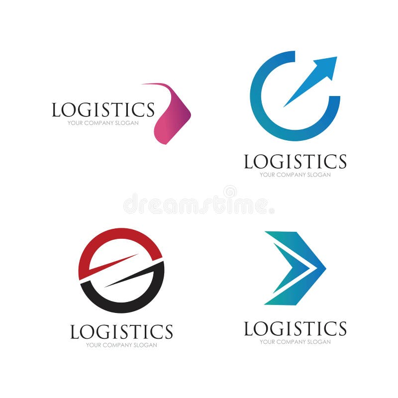 Vector Logo Template for Logistics and Delivery Company Stock Vector ...