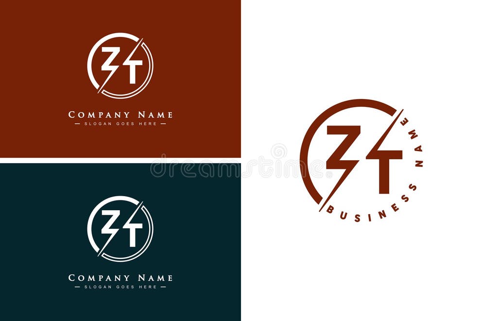 ZT Vector Logo Template - Simple Icon for Initial Letter Z and T ...