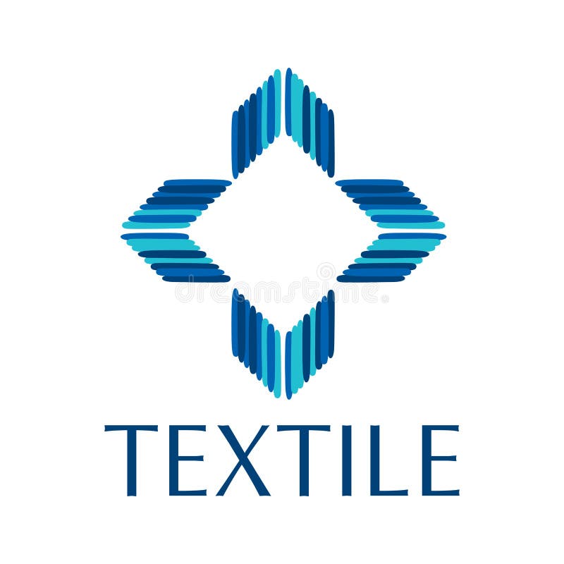 Vector Logo of Textile Fabric and Sewing Stock Illustration ...