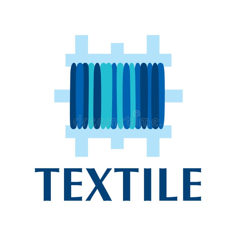 Vector Logo of Textile Fabric and Sewing Stock Illustration ...