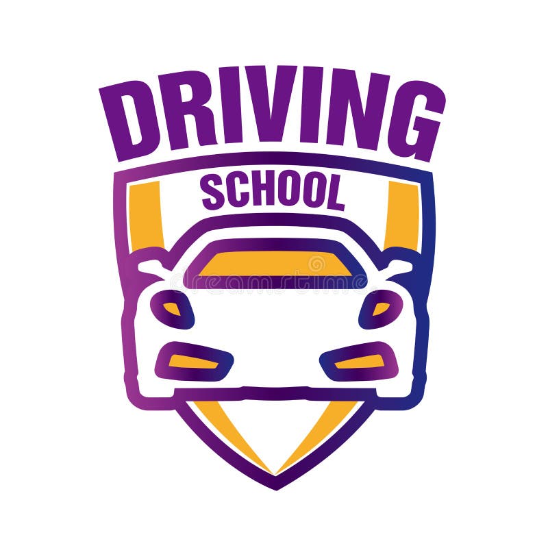 Vector Logo on the Theme of Driving School, Car Stock Vector ...