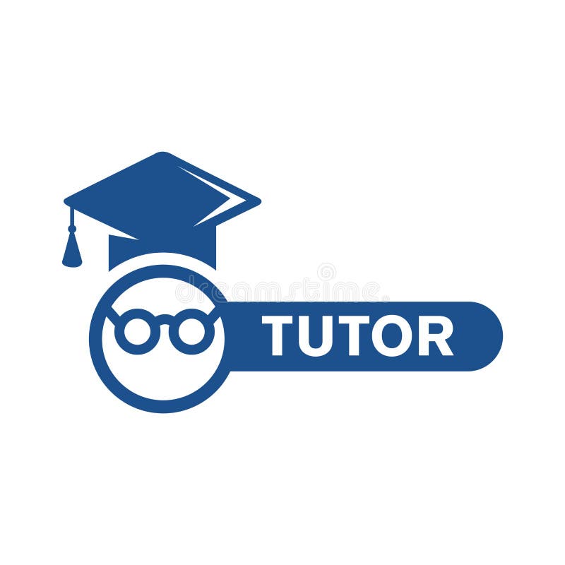Vector Logo of a Tutor and Educational Courses Stock Illustration ...