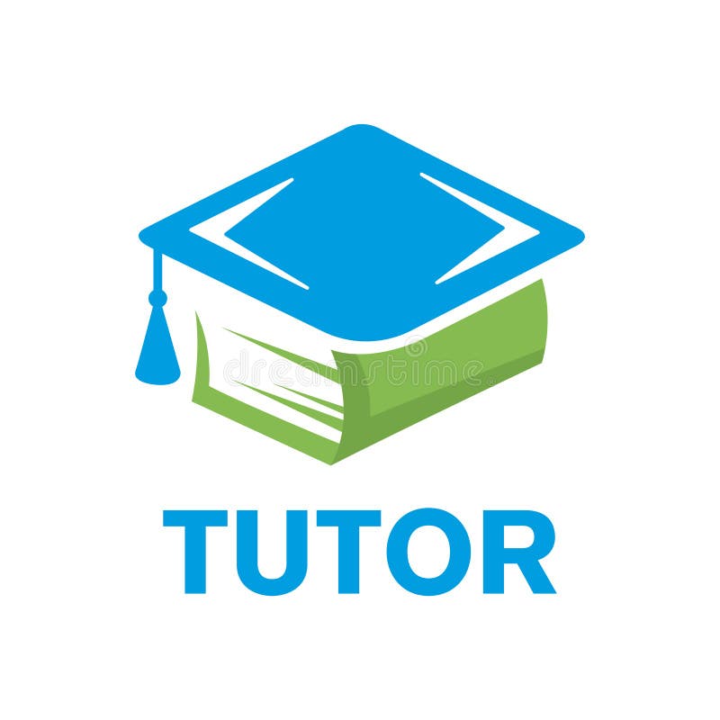 Vector Logo of a Tutor and Educational Courses Stock Illustration ...