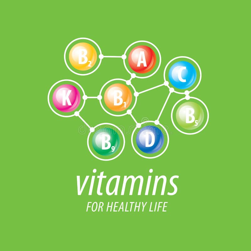 Vector logo vitamins stock vector. Illustration of healthy - 126241226