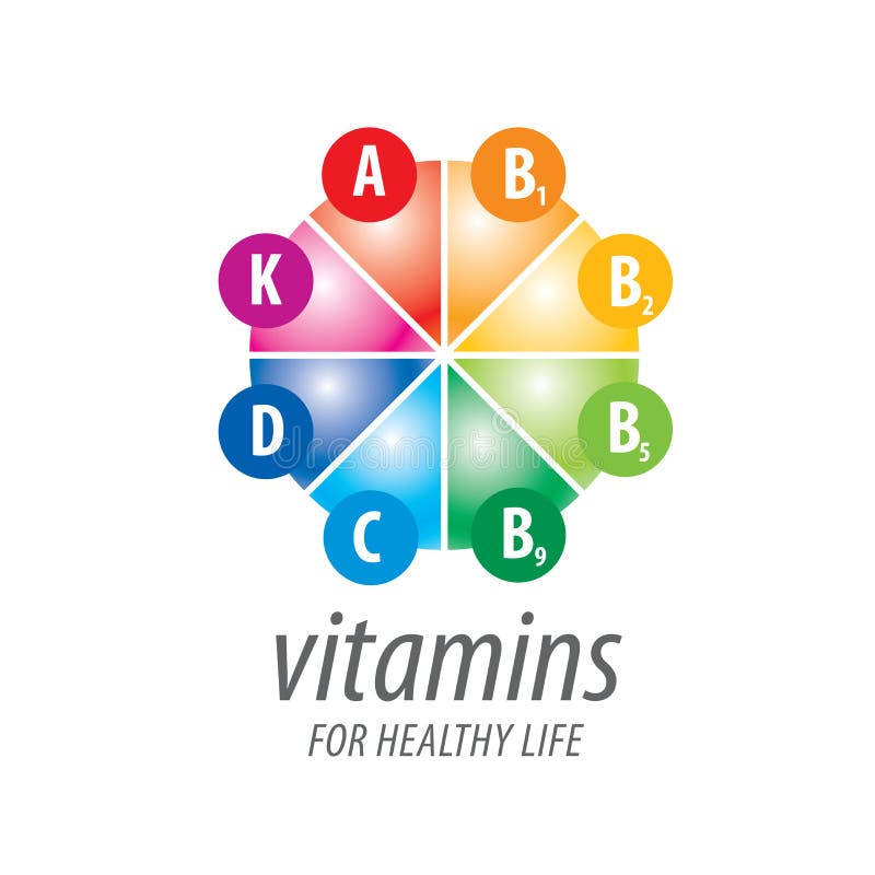 Logo Vitamins And Nutrition Stock Vector - Illustration of design ...