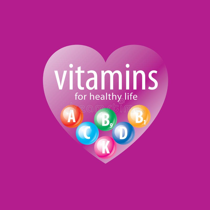 Vector logo vitamins stock vector. Illustration of label - 126241333