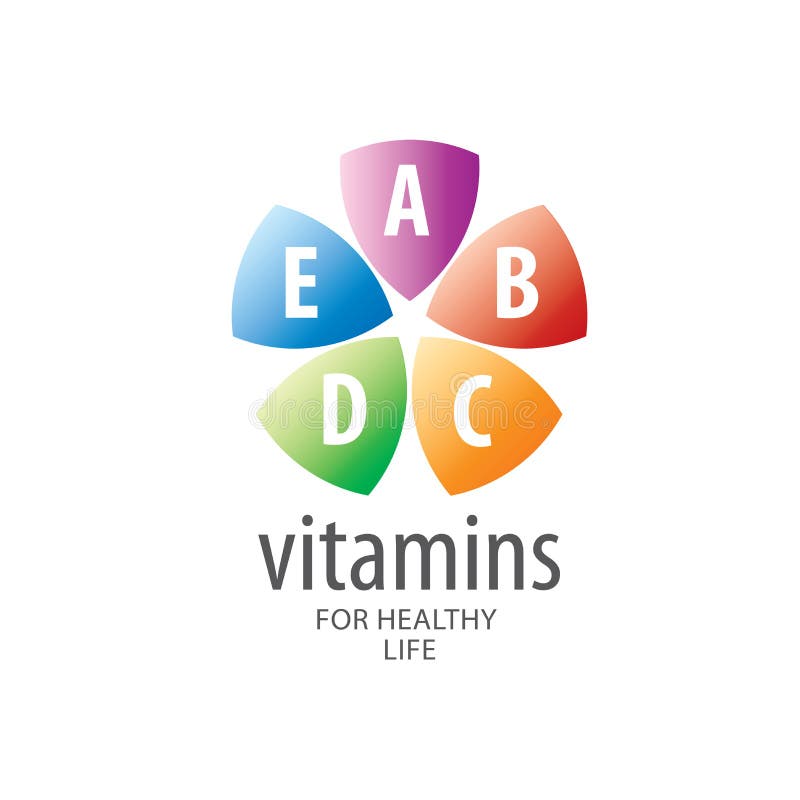 Logo Vitamins And Nutrition Stock Vector - Illustration of design ...