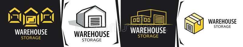 Vector Logo of a Warehouse for Storage Stock Illustration ...