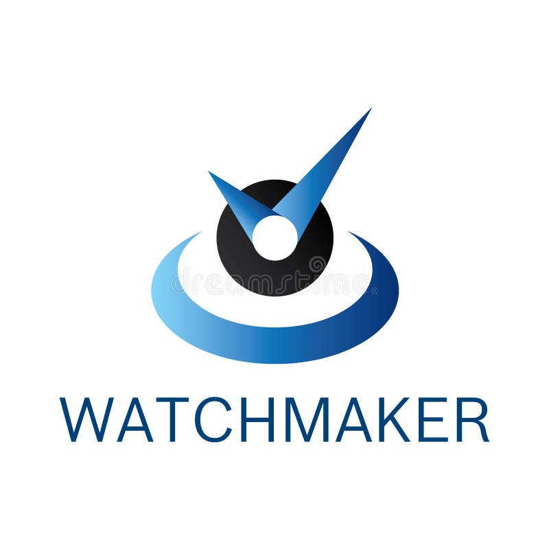 Vector Logo for Watchmaker and Watch Repair Stock Illustration ...