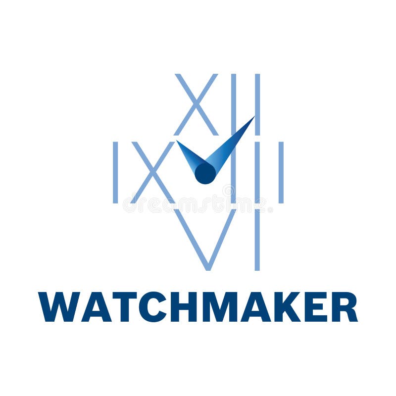 Vector Logo for Watchmaker and Watch Repair Stock Illustration ...