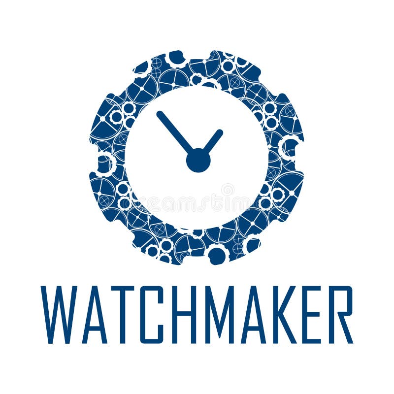 Vector Logo for Watchmaker and Watch Repair Stock Illustration ...