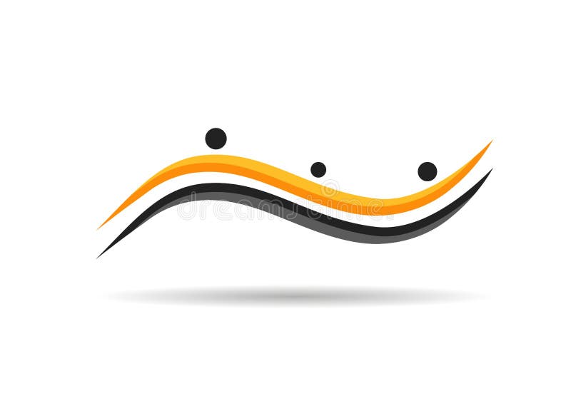 Vector Logo for Web Design Shape Label Line Ribbon Style Stock Vector ...