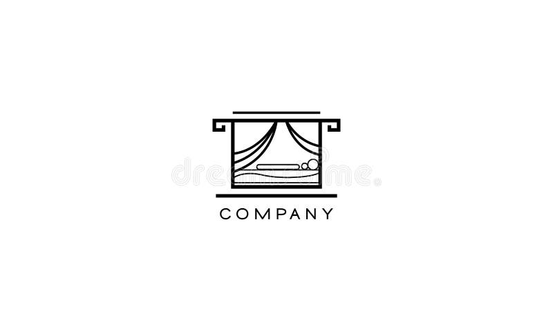Vector Logo on Which an Abstract Image of a Comfortable Place with ...