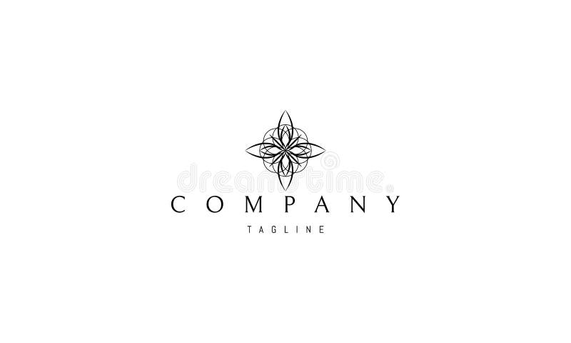 Vector Logo on Which an Abstract Image of the Cross. Stock Vector ...