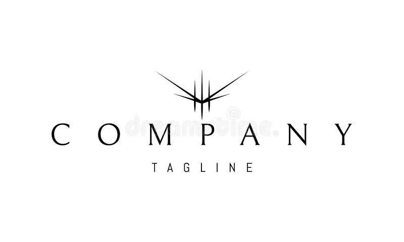 Vector Logo on Which an Abstract Image of a Drone with Sharp Wings ...