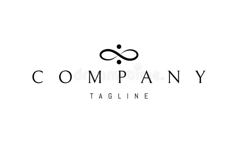 Vector Logo on Which an Abstract Image of an Infinity Sign with Two ...