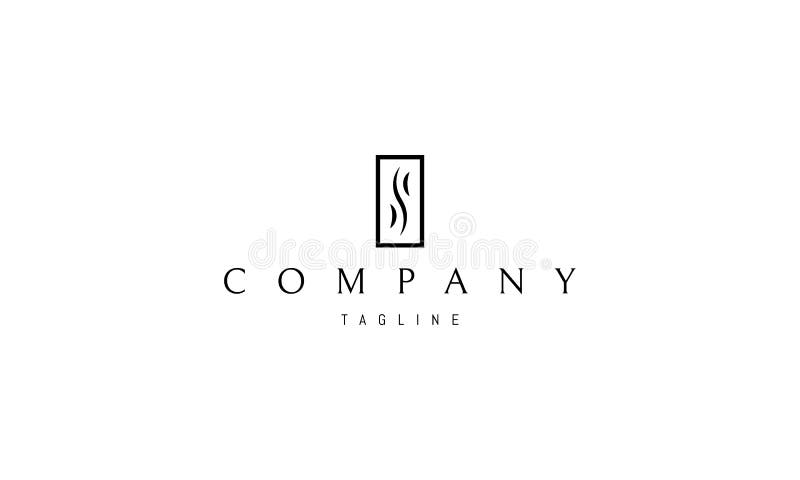 Vector Logo on Which an Abstract Image of the Letter S in a Rectangle ...