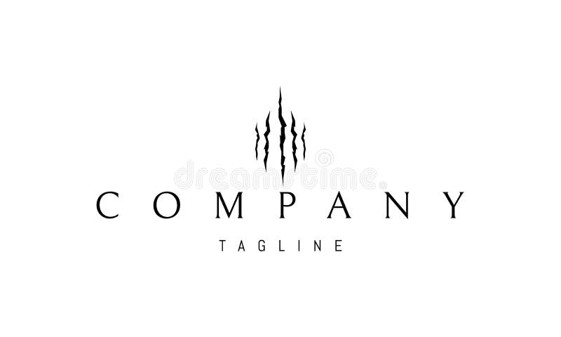 Vector Logo on Which an Abstract Image of Several Columns in the Form ...