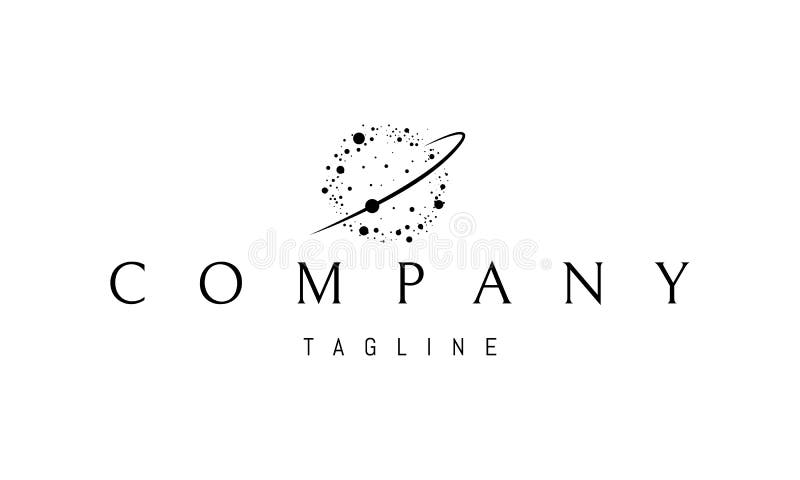 Vector Logo on Which an Abstract Image of Space Dust in the Form of a ...