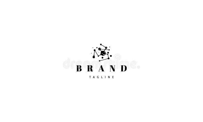 Vector Logo on Which an Abstract Image of Stem Cells. Stock Vector ...