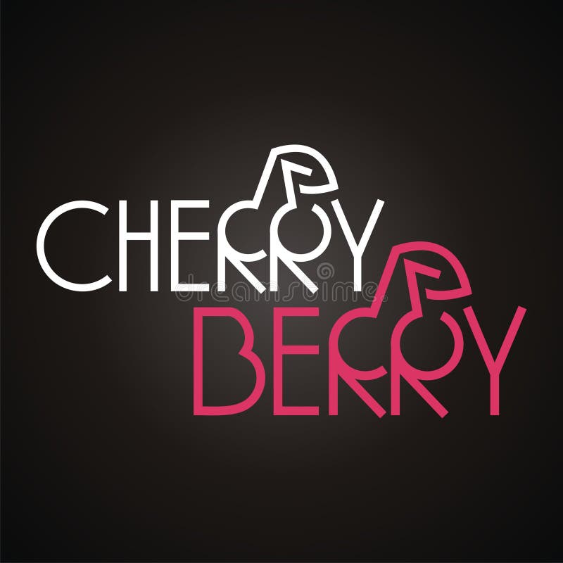 Berry word emblem stock vector. Illustration of cranberry - 40586164