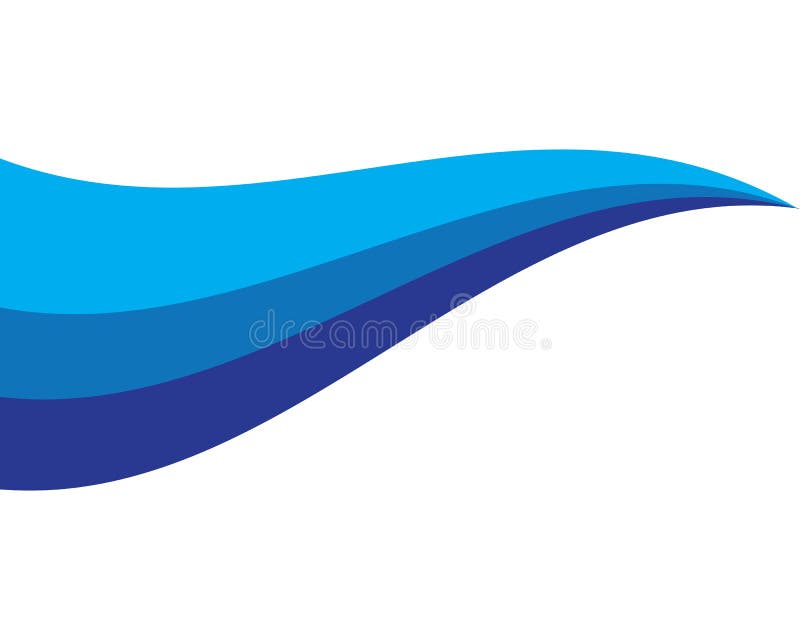 Vector Logo with Yellow Sun and Blue Sea Waves. Stock Vector ...