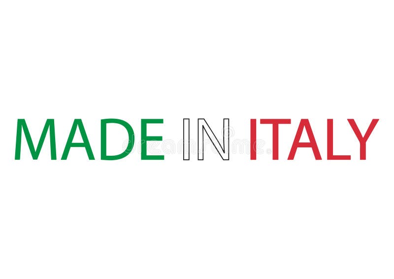 Made in Italy Logo stock illustration. Illustration of italy - 344948455