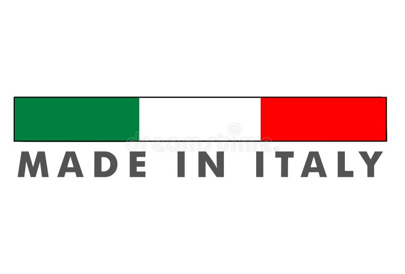 Made in Italy Logo stock illustration. Illustration of famous - 344948459