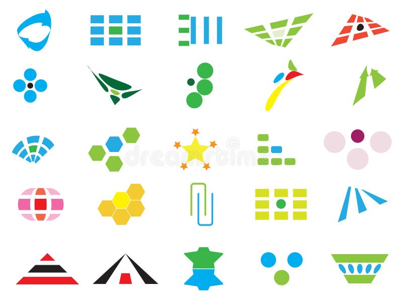80 Vector Logos and Elements Stock Vector - Illustration of collection ...