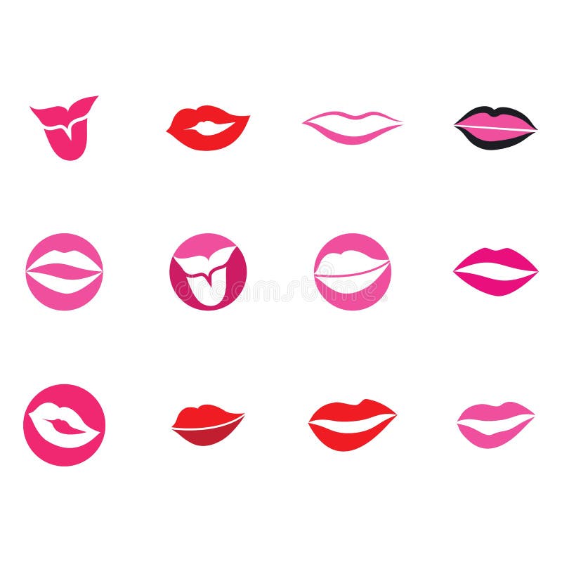 Vector logotipo labios ilustración del vector. Ilustración de amante ...