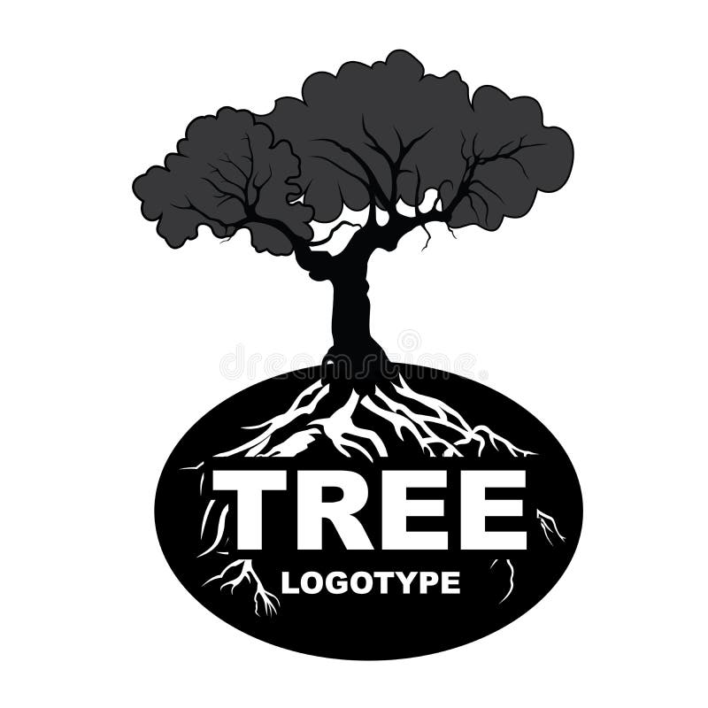 Logo of black tree stock vector. Illustration of business - 179064985