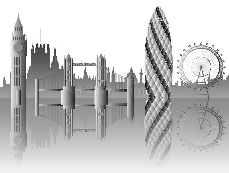London Skyline stock vector. Illustration of london, holiday - 13715821