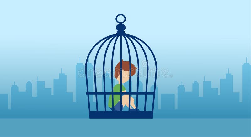 Child Introvert Stock Illustrations – 153 Child Introvert Stock ...