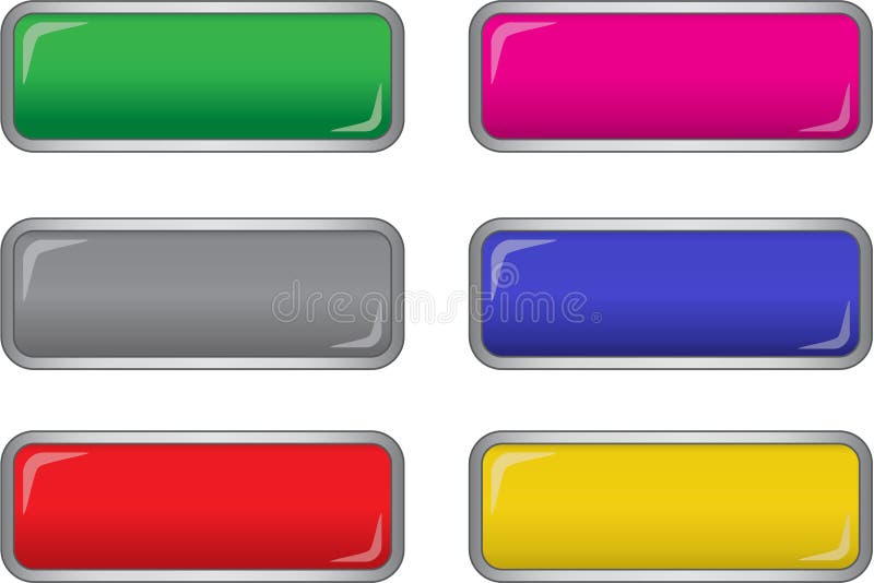 Vector Long Buttons Picture. Image: 14647629