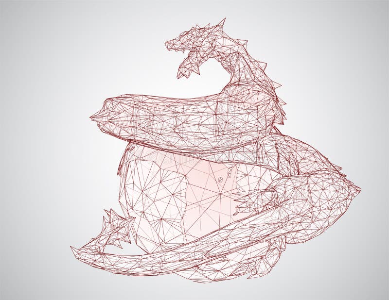 Polygon Dragon Stock Illustrations – 550 Polygon Dragon Stock ...