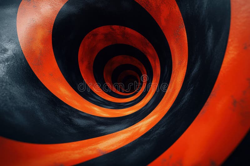 A Vector Look Illustration of a Downward Spiral, Dramatic and Artistic, Design Theme. Stock ...