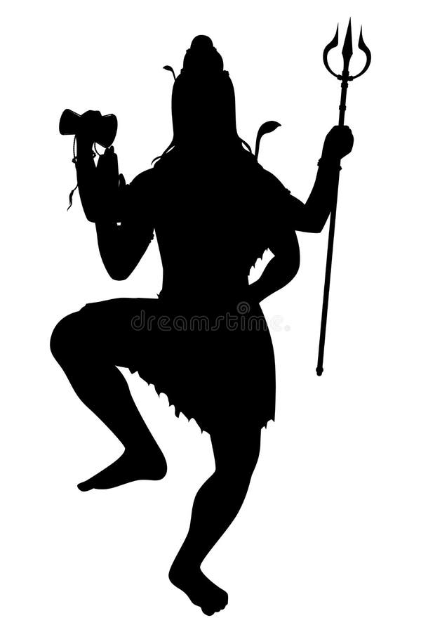 Vector Lord Shiva Silhouette Ilustración del Vector - Ilustración de ...