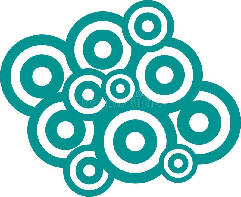 Vector los círculos ilustración del vector. Ilustración de disco - 6459187