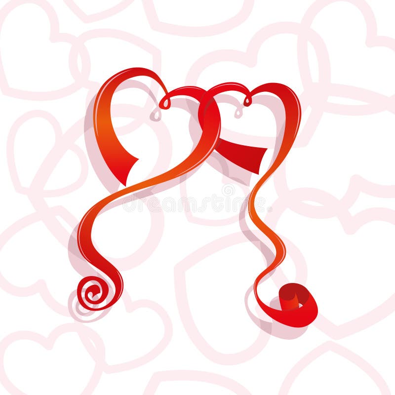 Vector. Love background. stock vector. Illustration of letter - 41271592