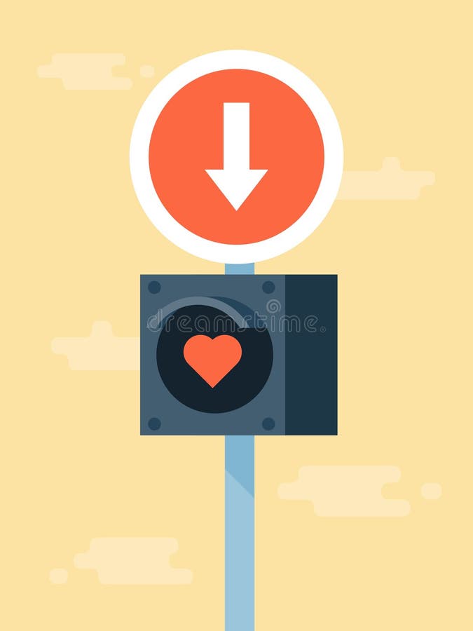 Vector love road signs, stock vector. Illustration of sign - 48329523