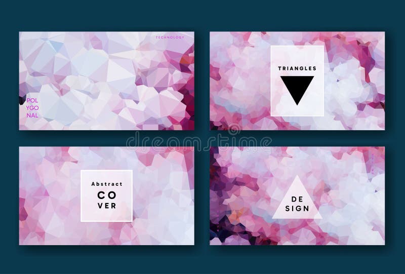 Vector Low Poly Abstract Pink Clouds, Colorful Horizontal 16x9 ...