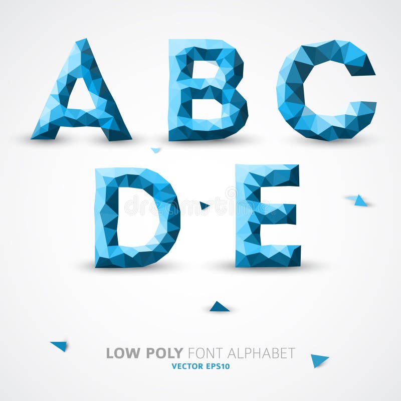 Low Poly Alphabet Font Vector Illustration Stock Illustrations – 2,010 ...