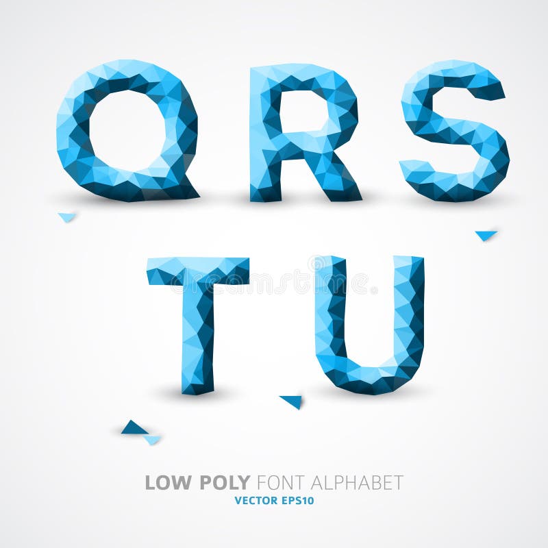 Low Poly Alphabet Font Vector Illustration Stock Illustrations – 2,010 ...