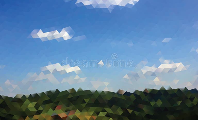 Triangle land 3490 stock vector. Illustration of lowpoly - 291218854