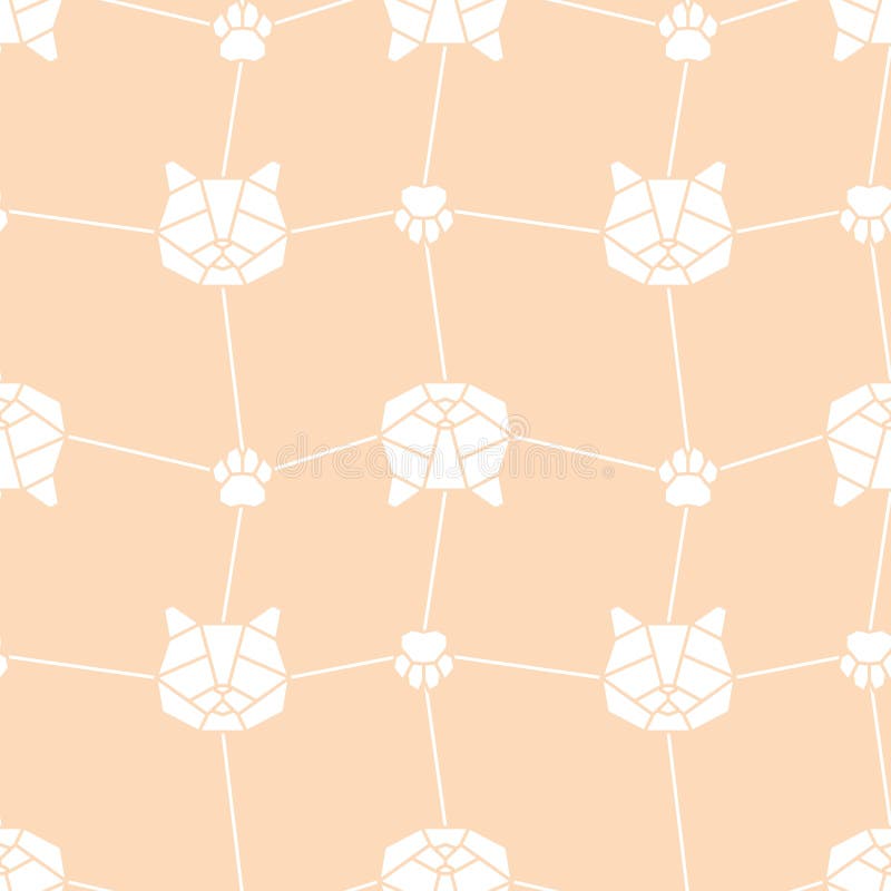 Geometric Cat Paw Head Stock Illustrations – 117 Geometric Cat Paw Head ...